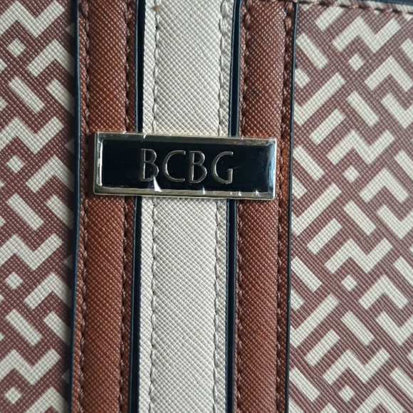 BCBG | Bags | Bcbg Karla Signature Satchel | Poshmark